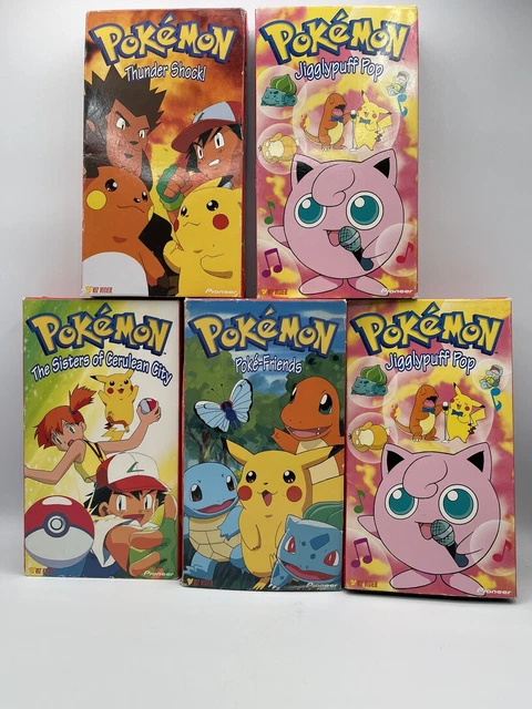 LOT OF 5 Vintage 90's Pokemon Cartoon VHS Tapes Viz Video Tested and ...