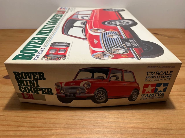 TAMIYA 1/12 ROVER Mini Cooper 1.3i Big Scale Series model kit #12031 ...