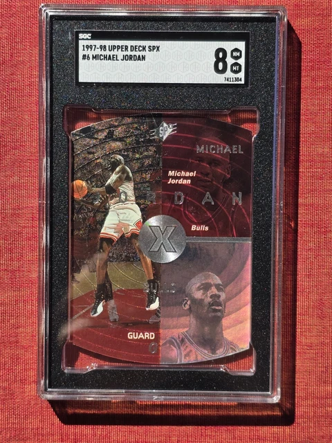 1997-98 SPX - MICHAEL JORDAN DIE-CUT #6 SGC 8 NM-MT Great Card 🔥 EUR 73,06 - PicClick FR