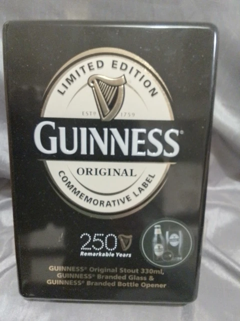 GUINNESS COLLECTABLE LIMITED Edition Tin,Bottle,Glass And Opener Set £ ...