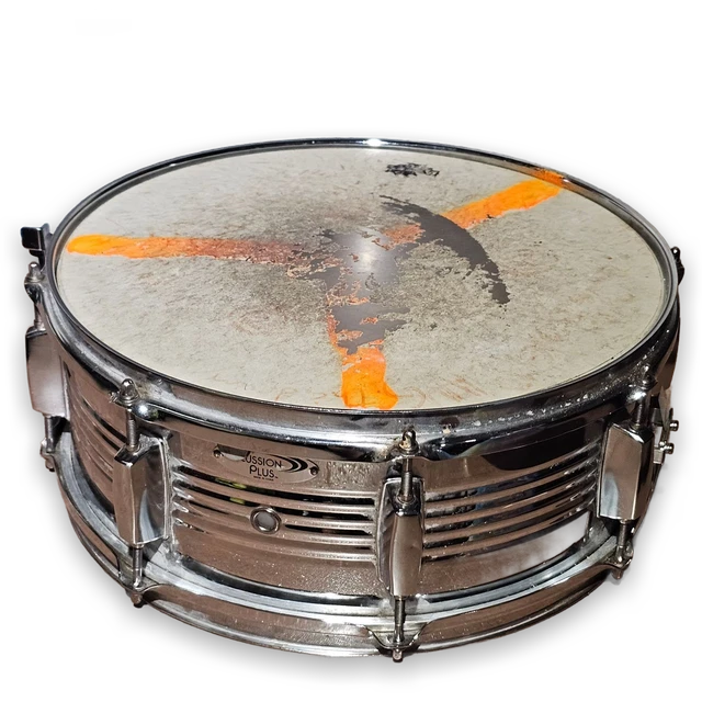 PERCUSSION PLUS SNARE Drum Chrome 14" Remo UX Head Used $55.06 ...