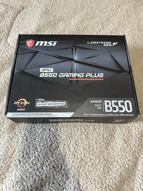MSI MPG B550 GAMING PLUS, AM4, AMD Motherboard £46.00 - PicClick UK