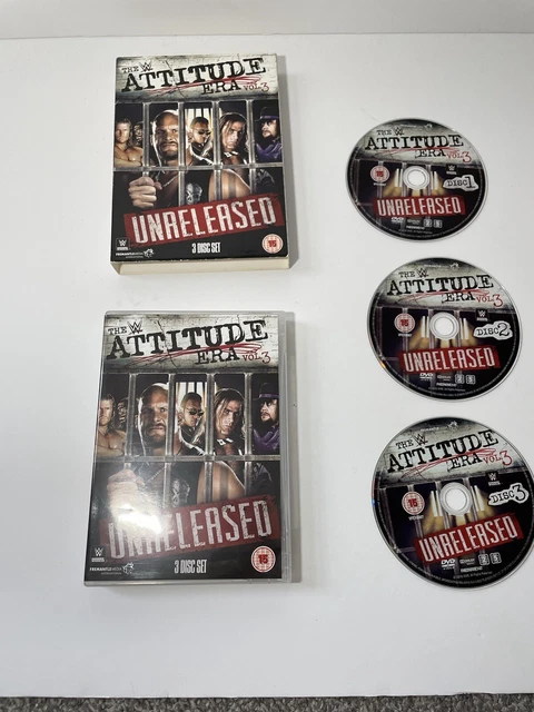 WWE ATTITUDE ERA Volume 3 Unreleased 3 Disc Dvd Set Wrestling £4.99 ...