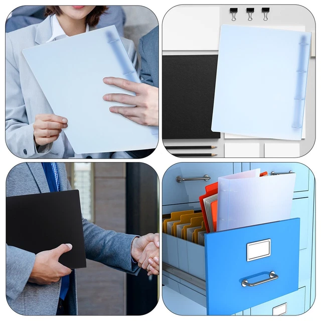 2PCS DOCUMENT FOLDER A4 File Clips Plastic File Folder Test Papers ...