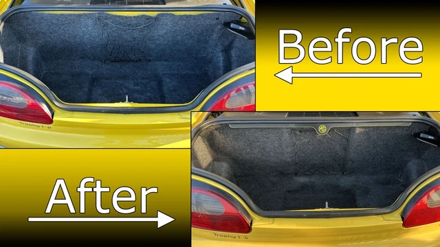 MGF & MG TF Boot Carpet tidy/retainer for loose / baggy carpets £23.99 ...