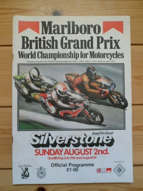 BRITISH MOTOR CYCLE Grand Prix Programme 1981 Silverstone £6.99 ...