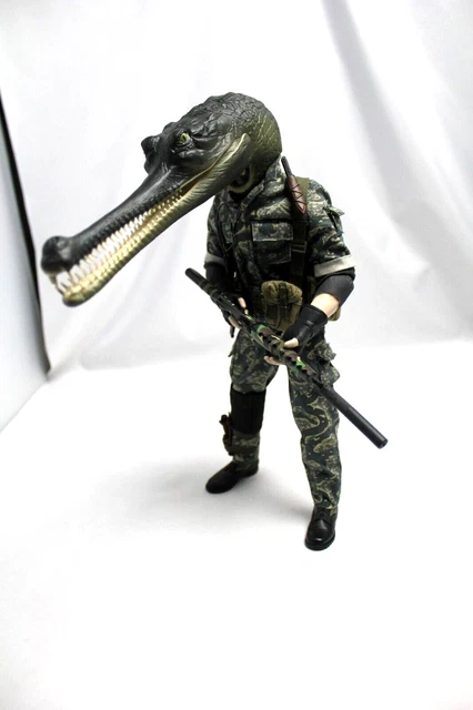 METAL GEAR SOLID 3 Snake Eater Croc Head Camo RAH 1/6 Figure MGS PS 4 5 ...