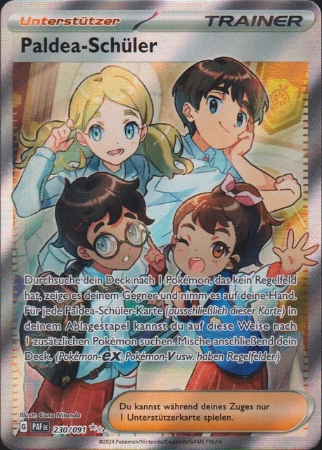 POKEMON KARTE TCG - Paldea-Schüler 230/091 - Paldeas Schicksale - PAF - Full Art EUR 1,99 ...