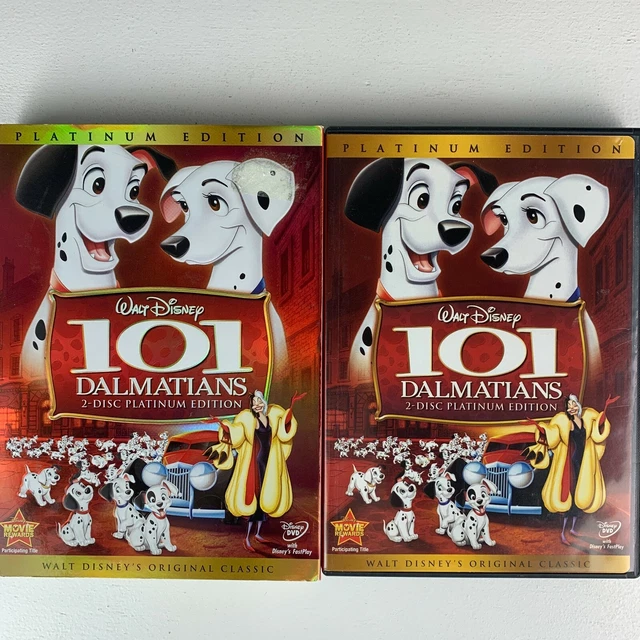 101 DALMATIONS WALT Disneys Platinum Edition (2 Disc Movie DVD Set 2008 ...