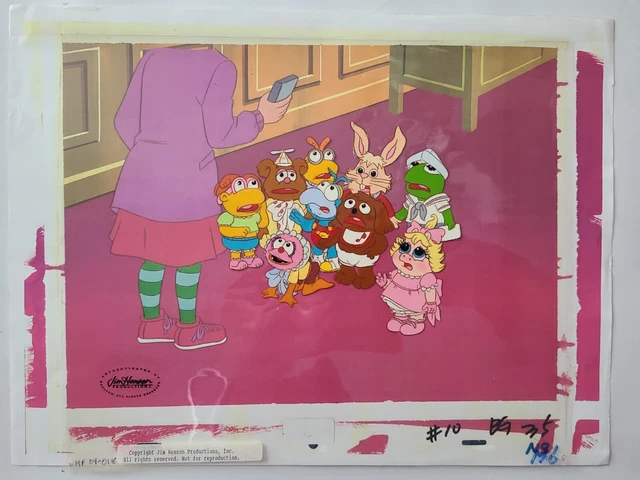 **RARE ORIG HENSON Animation Production Cel With 9 Muppet Babies On A ...