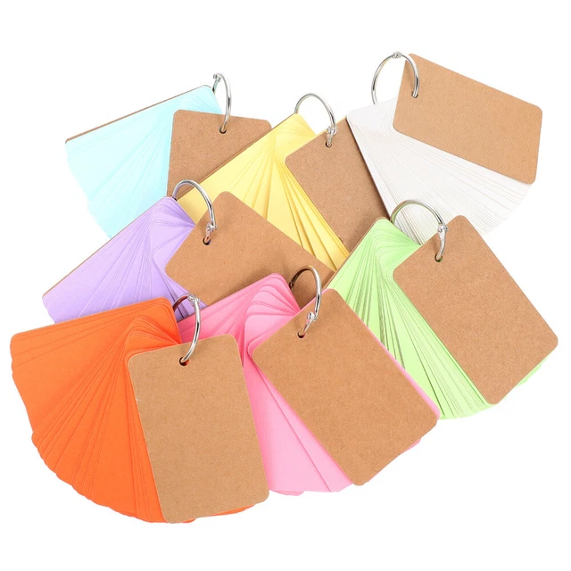 7 MINI NOTEBOOK Spirale per Flashcard Fai Da Te e Cancelleria-FN EUR 12 ...