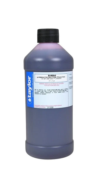 TAYLOR TECHNOLOGIES R-0004-E Reagent No.4 pH Indicator 16 oz. $51.93 ...