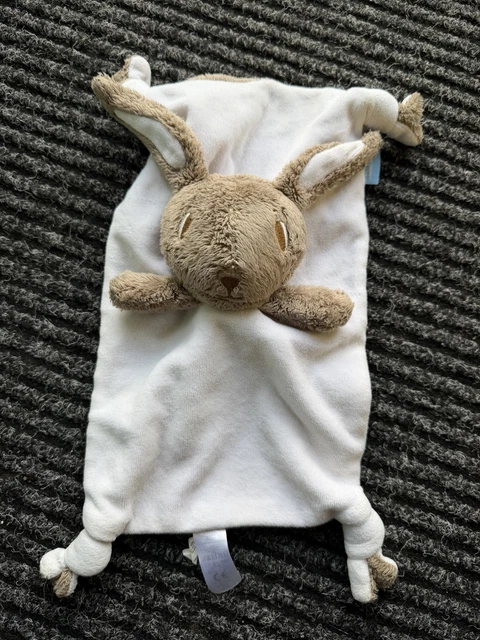 GRO BAG COMPANY brown rabbit Bunny Comforter Soft Toy Doudou Blankie £ ...