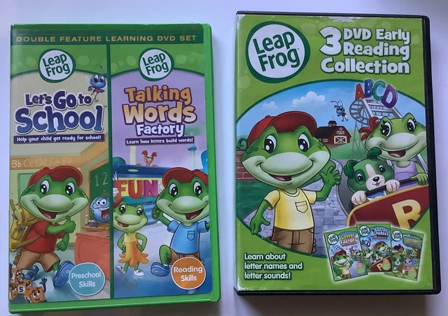 LOT DE DVD Leapfrog Let's Go to School Talking Words & Early Reading ...