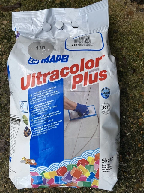 MAPEI 5KG ULTRACOLOR Plus Wall & Floor Grout Manhattan Grey (110) £12. ...