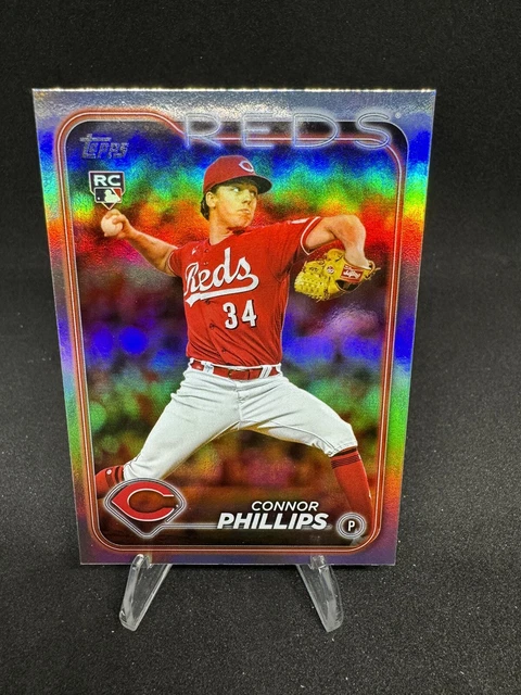 CONNOR PHILLIPS RC #670 Lamina arcobaleno 2024 Topps Series 2 Rosso EUR ...