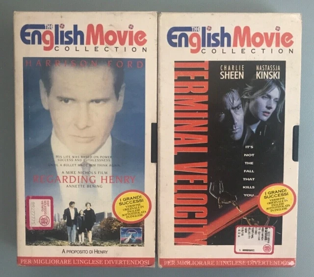 VHS - ENGLISH Movie Collection - Regarding Henry - Terminal Velocity ...
