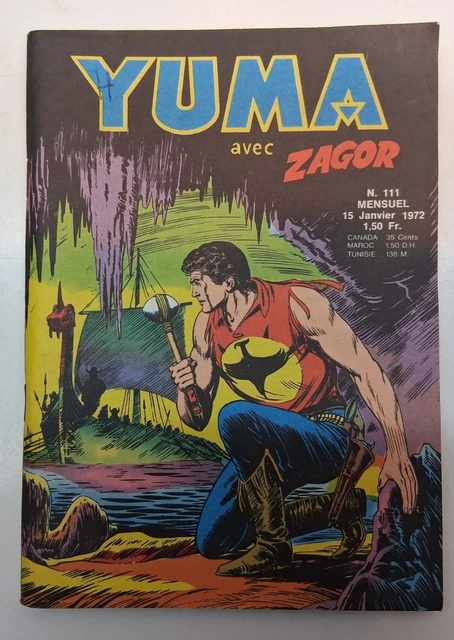 YUMA ZAGOR N° 111 15/01/1972 LUG EUR 6,00 - PicClick FR