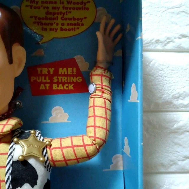 DISNEY TOY STORY PULL-STRING TALKING WOODY Official Figure PIXAR ...