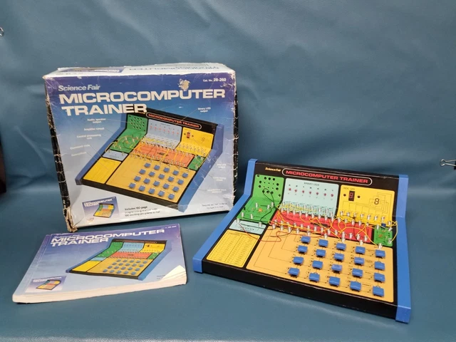 SCIENCE FAIR MICROCOMPUTER Trainer Radio Shack Tandy 28-260 Complete ...