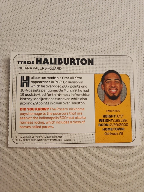 TYRESE HALIBURTON SPORTS Illustrated SI Kids 2023 NBA Indiana Pacers ...
