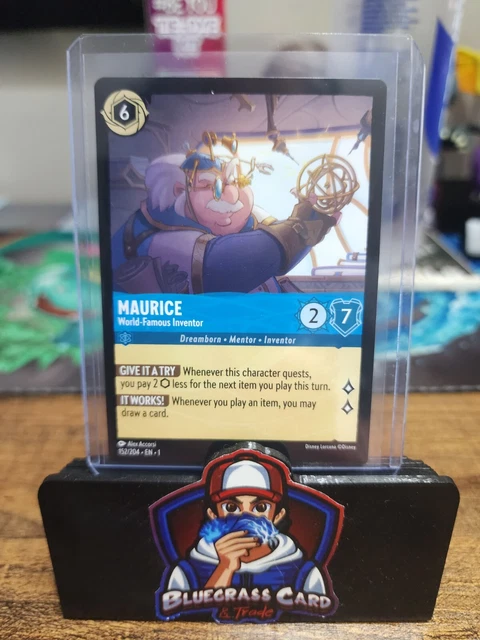 DISNEY LORCANA - Maurice - World Famous Inventor - Rare Non-Foil 152/ ...