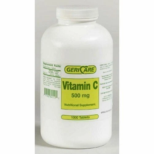 VITAMIN C SUPPLEMENT Geri-Care Ascorbic Acid 500 mg Strength Tablet 500 ...