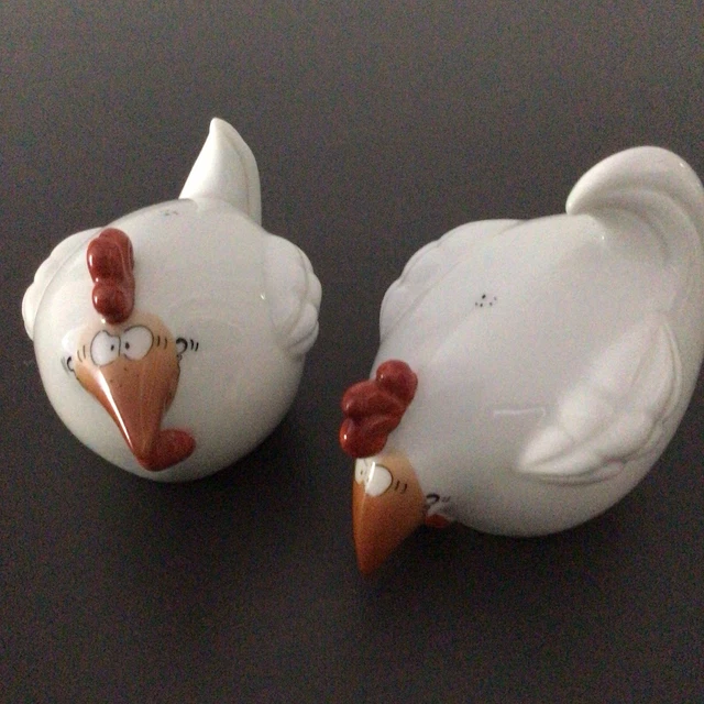 GOEBEL , Adam & Ziege Salzstreuer Hühner Paar EUR 45,00 - PicClick DE