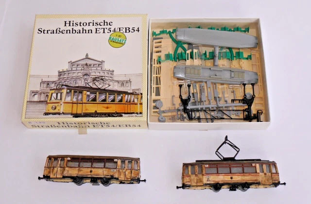 2 X DRESDNER Straßenbahn ET 54 / EB 54 - VEB Prefo - DDR-Produktion EUR ...