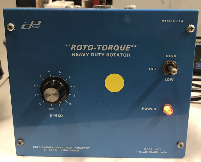COLE-PARMER ROTO-TORQUE HEAVY Duty Rotator Model 7637 £27.55 - PicClick UK