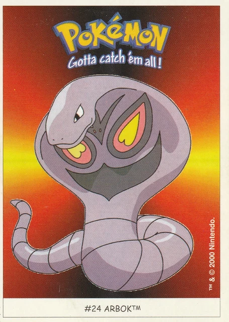 ARBOK (N°24) CARTE Pokémon DUNKIN "Boomer" (Sticker) EUR 2,00 - PicClick FR