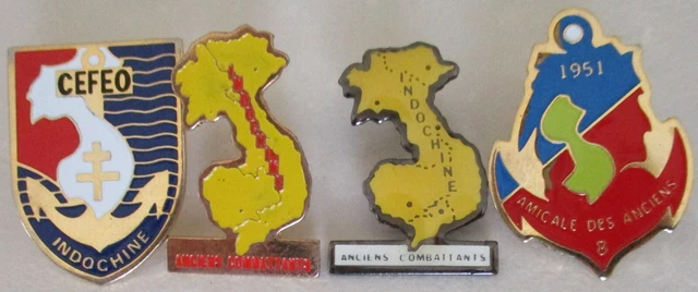 INSIGNE RÉDUCTION PIN'S Coloniale Indochine CEFEO AC Militaire Croix de ...