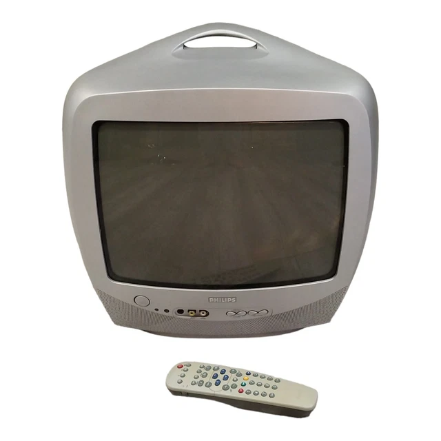TV CRT TUBE cathodique PHILIPS 50 Hz 34cms 1 14 pouce 14PT1356/01 Rétro ...