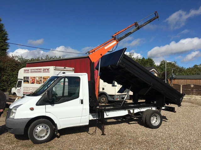 FORD TRANSIT TIPPER with hiab 2010 £6,195.00 - PicClick UK