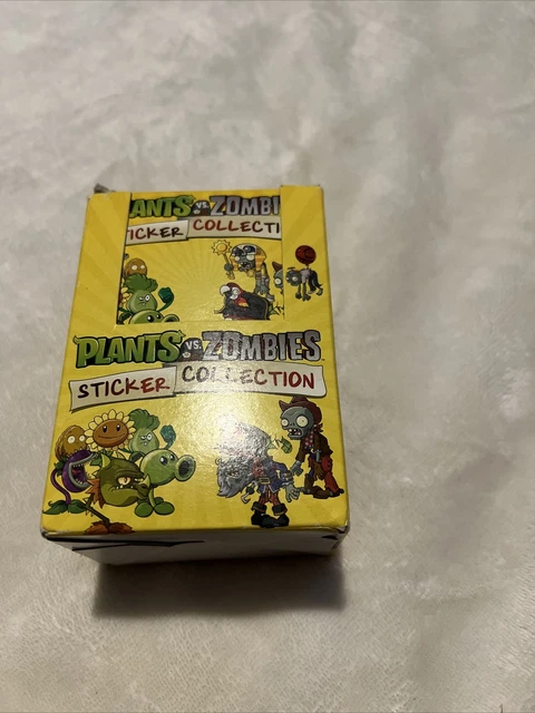 PLANTS VS ZOMBIES Sticker Collection Packs Full Box Unopened &Completed ...