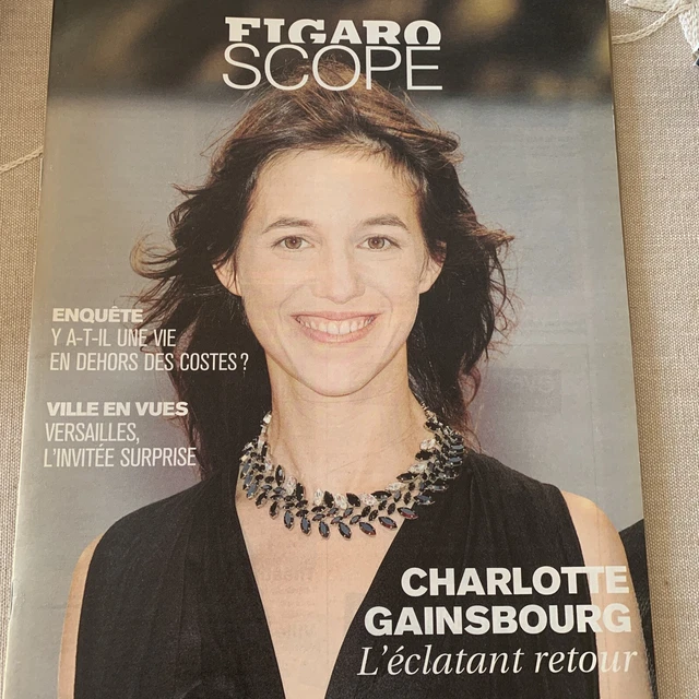 Magazine Rare Collector Charlotte Gainsbourg Neuf Couv Figaroscope Décembre 2009 Eur 300