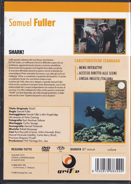 SHARK! BURT REYNOLDS Dvd ::: COME NUOVO ::: 1^ Ed. GRIFFE EUR 1,70 ...
