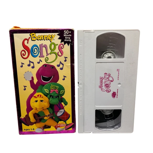 BARNEY SONGS VHS 1995 Kids Music and Dance Barney and Friends Classic ...