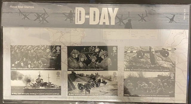 GB 2019 D-DAY 75th ANNIVERSARY PRESENTATION PACK NO572 MNH £11.50 ...