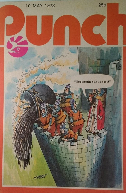 PUNCH MAGAZINE 1978 British Humour Nice Ads Vauxhall Jag Benz Asbach £6 ...