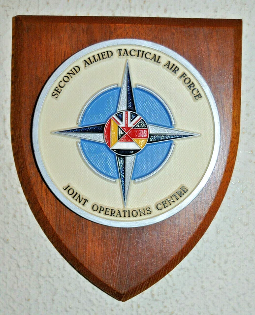 NATO SECOND ALLIED Tactical Air Force Joint Operations Centre plaque ...