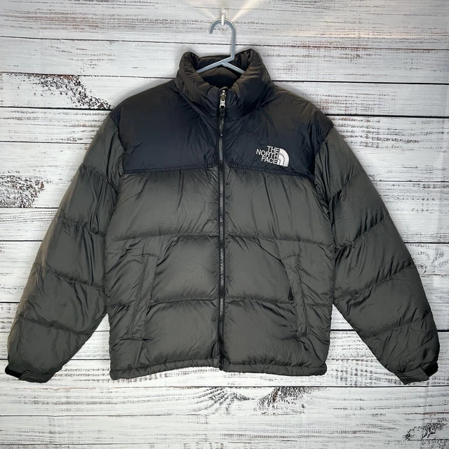 THE NORTH FACE TNF Puffer Jacket Nuptse 700 Down Fill Gray Black Mens ...