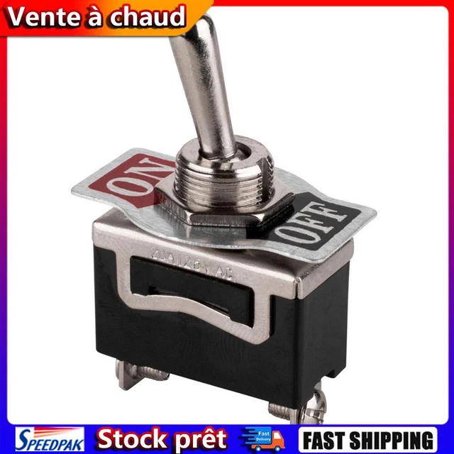SPST TOGGLE SWITCH 2Pin 15A 250V 20A 125V SPST ON/Off Switch for Auto ...