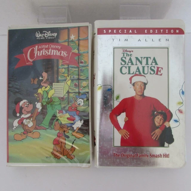 2 WALT DISNEY Classic Christmas VHS Tapes - The Santa Clause & W.D ...
