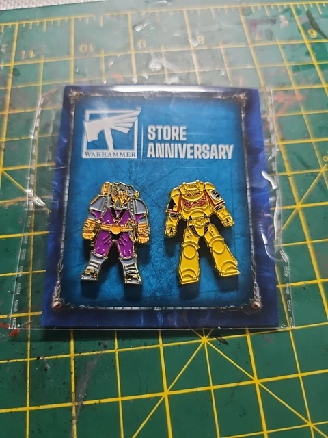 GAMES WORKSHOP WARHAMMER Store Anniversary Pin Badges 2023 40k Space ...