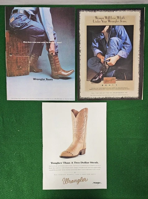 VINTAGE COWBOY BOOT Magazine Ads Assorted Brands 60's 70's 80's Lot of ...