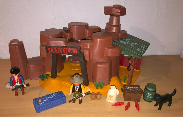 PLAYMOBIL WESTERN INDIENS - Mine du far-west et 2 personnages EUR 15,00 ...