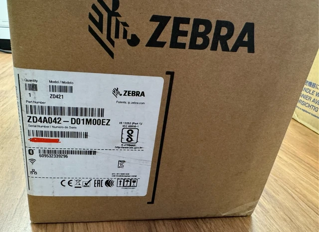 ZEBRA ZD421 LABEL Printer ZD4A042-D01M00EZ - USB- NO NIC - Late 2024 ...
