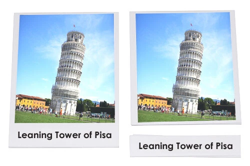 FAMOUS LANDMARKS 3 Part Cards - IFIT MONTESSORI GEOGRAPHY MATERIALS $8. ...