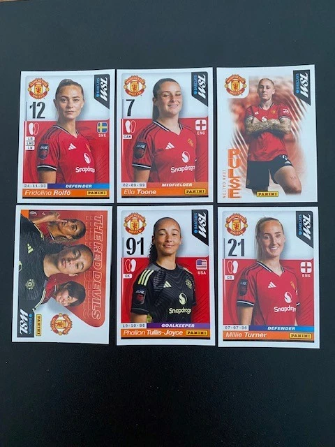 PANINI WSL 2025/26 - Man Utd - Football Stickers - Mint Condition ...